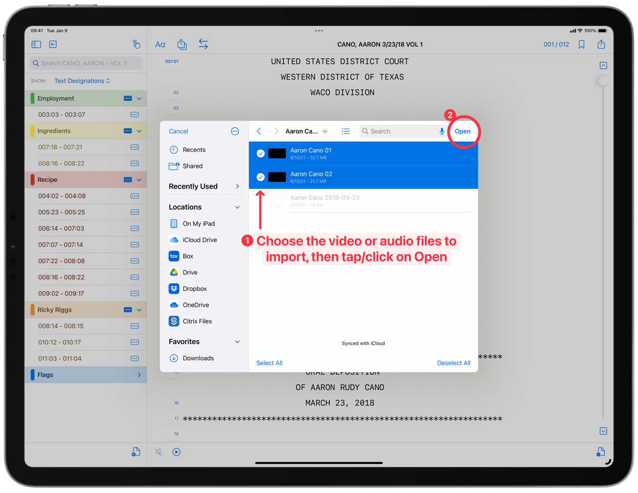 Create Video Deposition Designations (Part 1)
