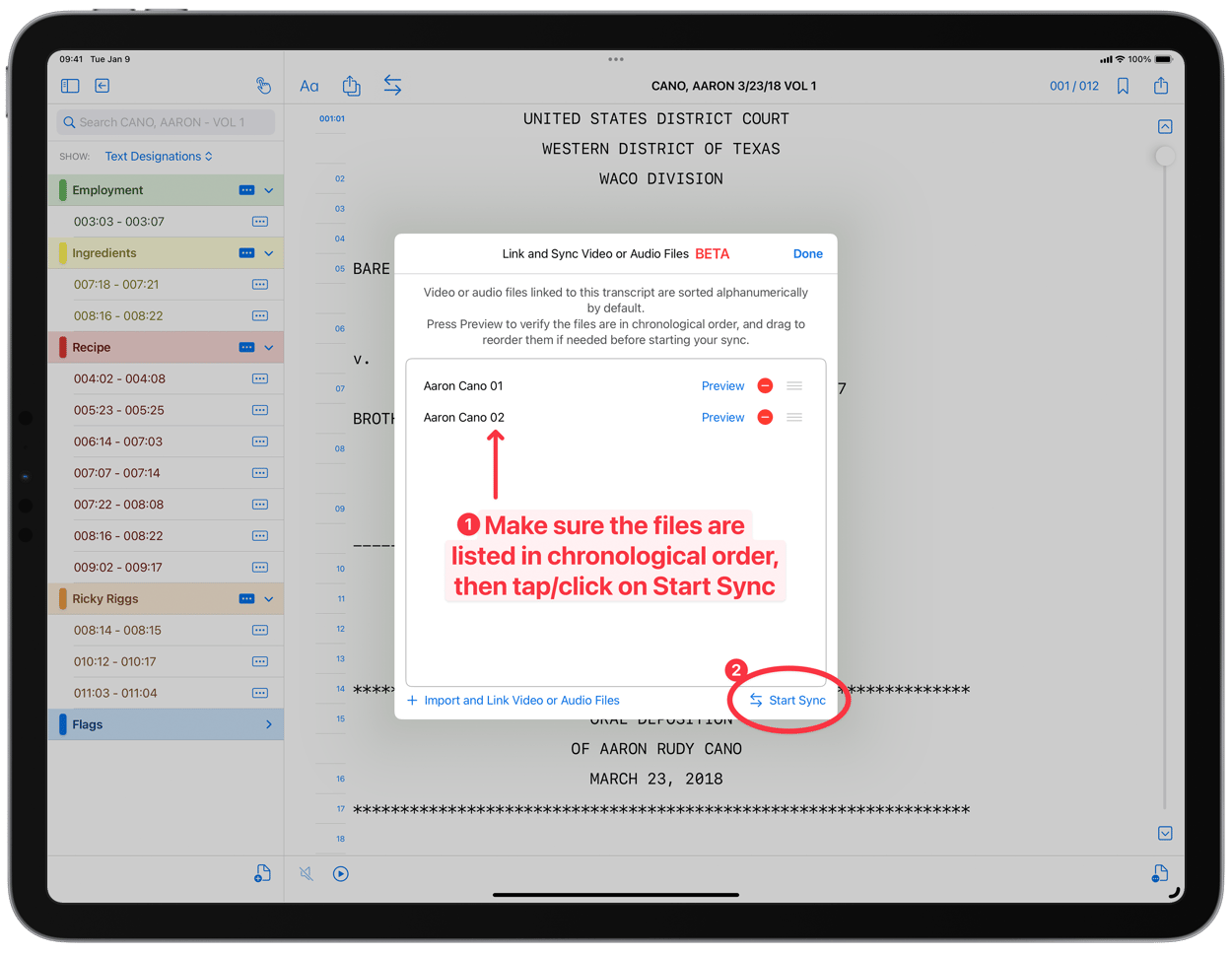 Create Video Deposition Designations (Part 1)