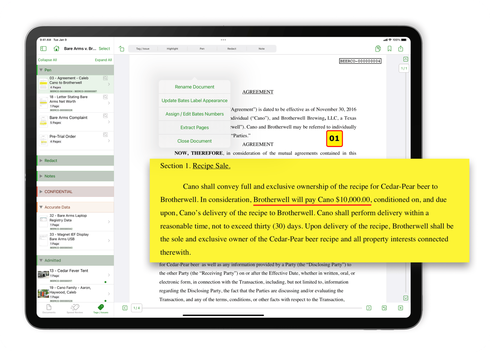 DocReviewPad — Legal Document Review Software