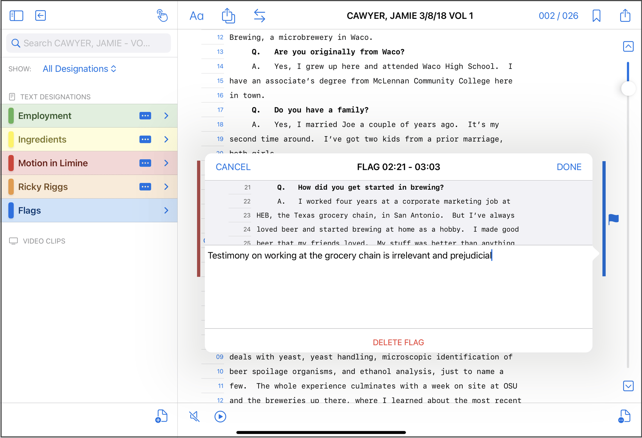 Associate Flags with Issue Codes in TranscriptPad — LIT SOFTWARE