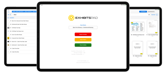 ExhibitsPad — LIT SOFTWARE