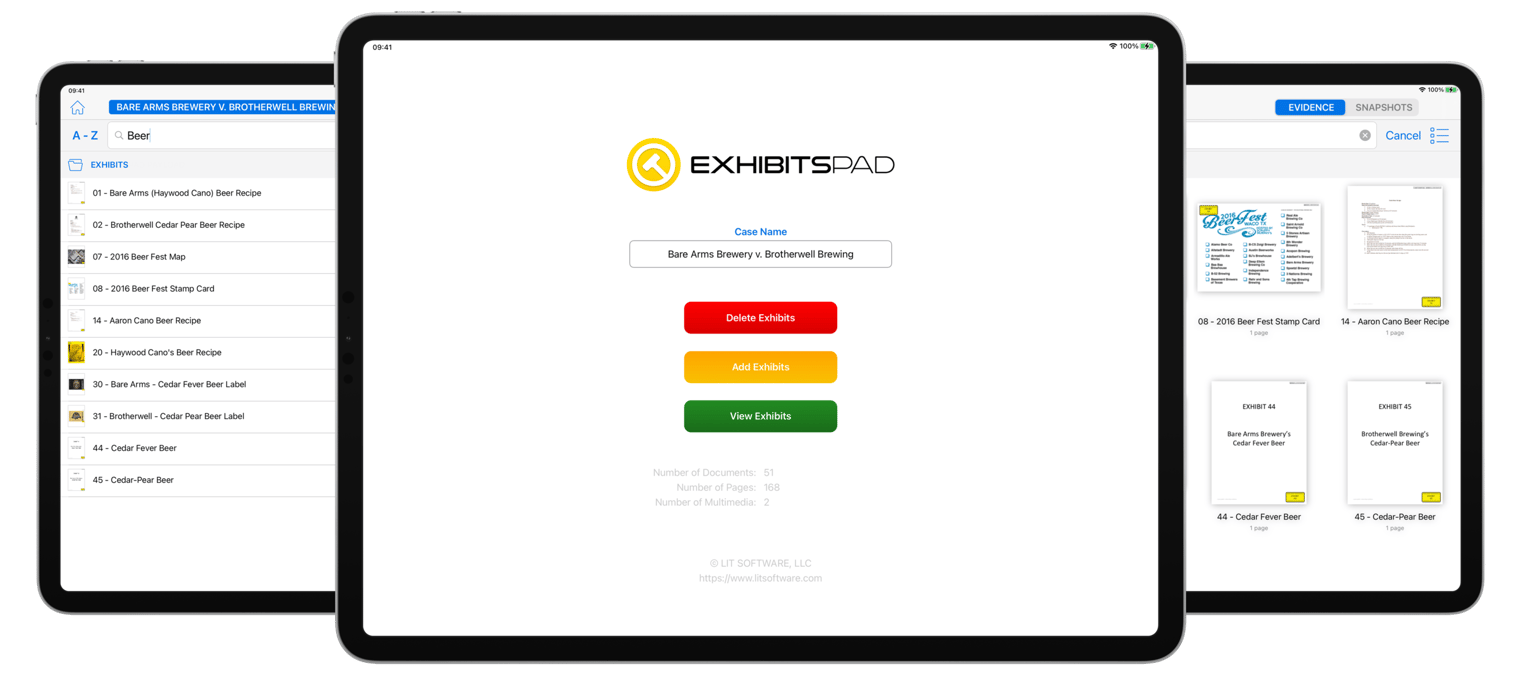 ExhibitsPad — LIT SOFTWARE