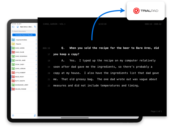 TranscriptPad — Legal Transcript Review Software