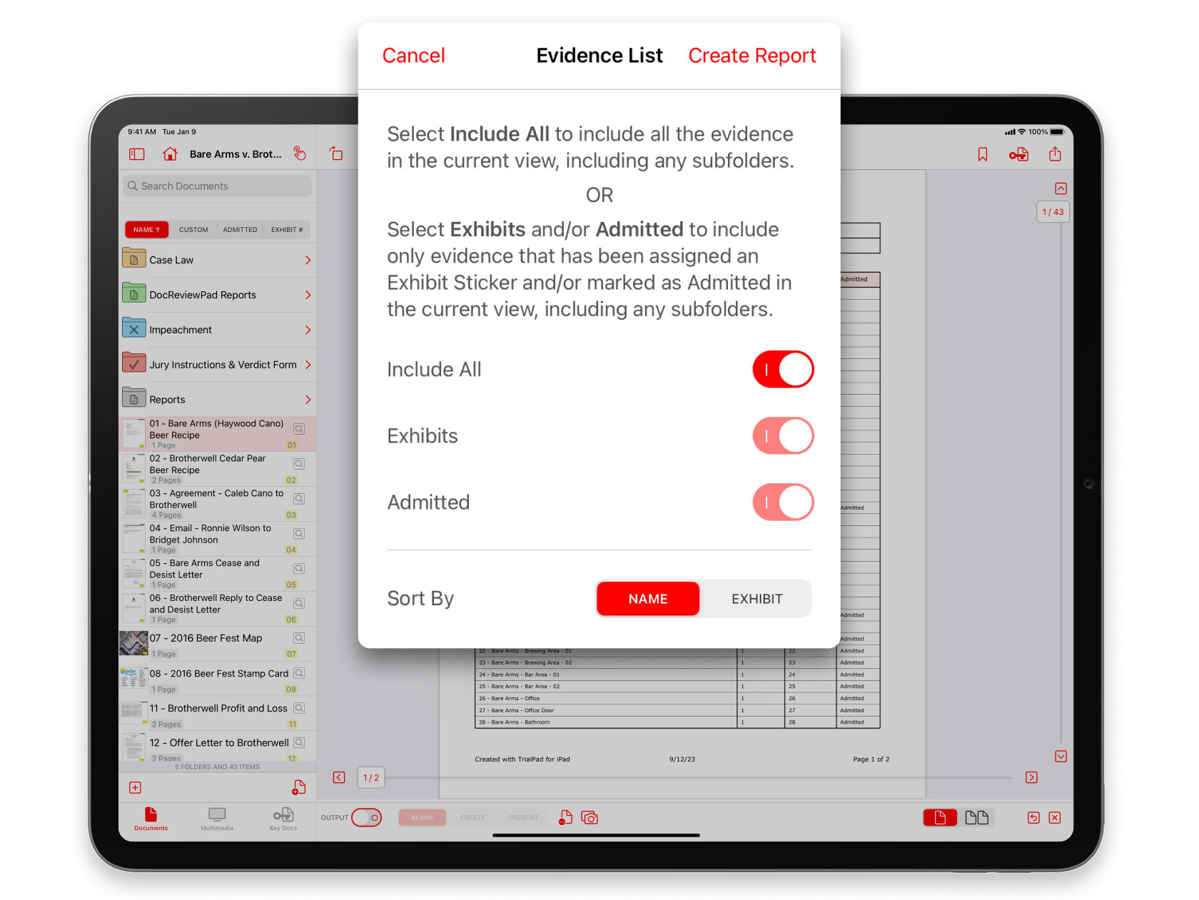 TrialPad — Trial Presentation Software