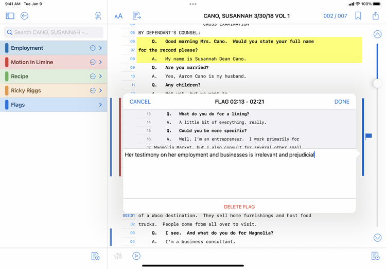 Associate Flags with Issue Codes in TranscriptPad — LIT SOFTWARE